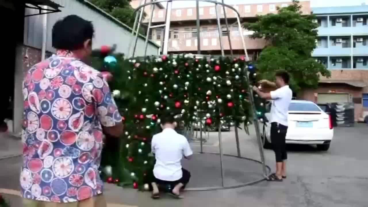 New Year 20ft 30ft 40ft 50ft Giant Outdoor Lighting Big Artificial ...