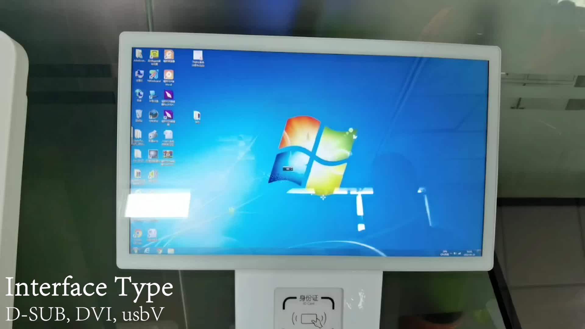 Custom Size Pedestal Floor Stand Touchscreen Digital Advertising Lcd ...