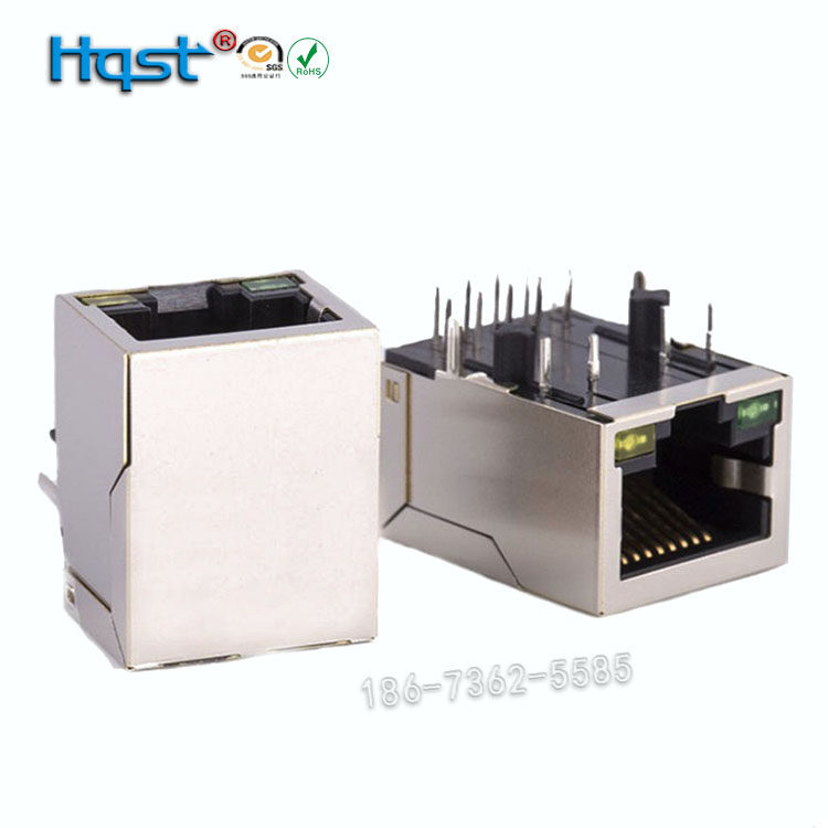 RJ45连接器G1159A01A千兆带网络变压器无弹网口插座母座HR911130A