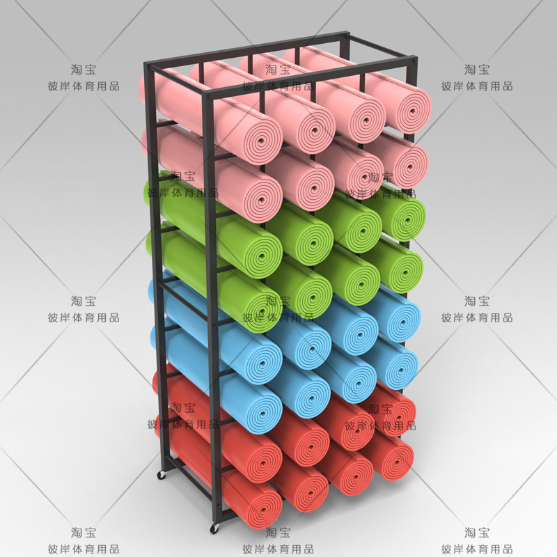 Yoga mat storage basket sports fitness equipment storage rack ...
