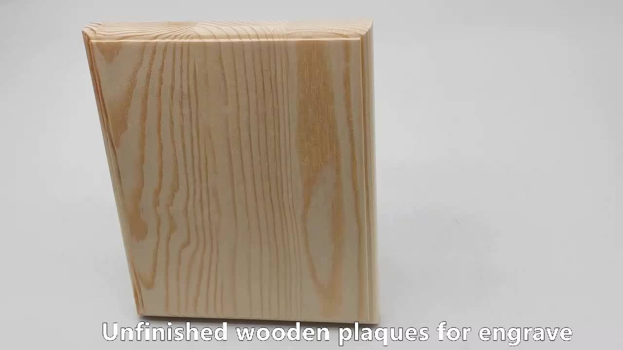Unfinished Wooden Plaques For Engrave Blank Wooden Plaques Stand With ...