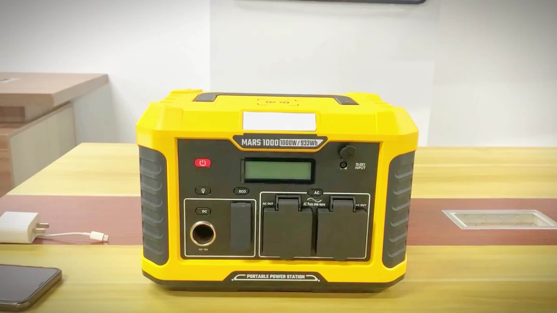 Sunway Solar 1kw 1000w Rechargeable Generator Solar Battery Power Bank ...