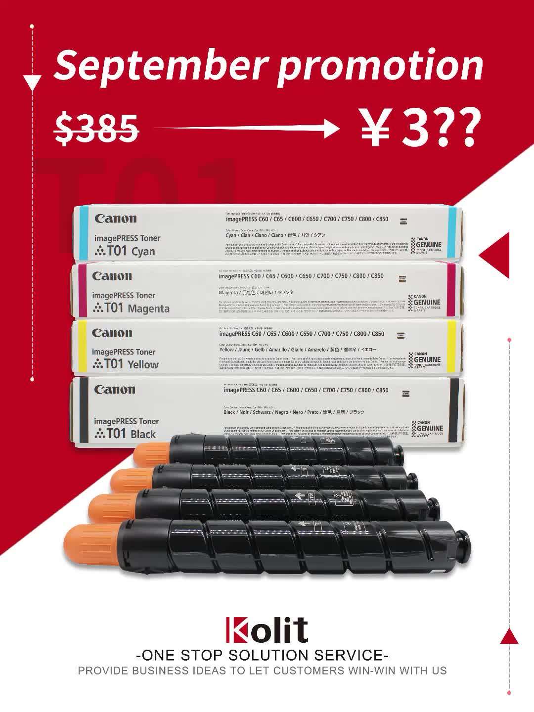 Original Toner Cartridge T01 Toner Cartridge For Photocopier Canon ...