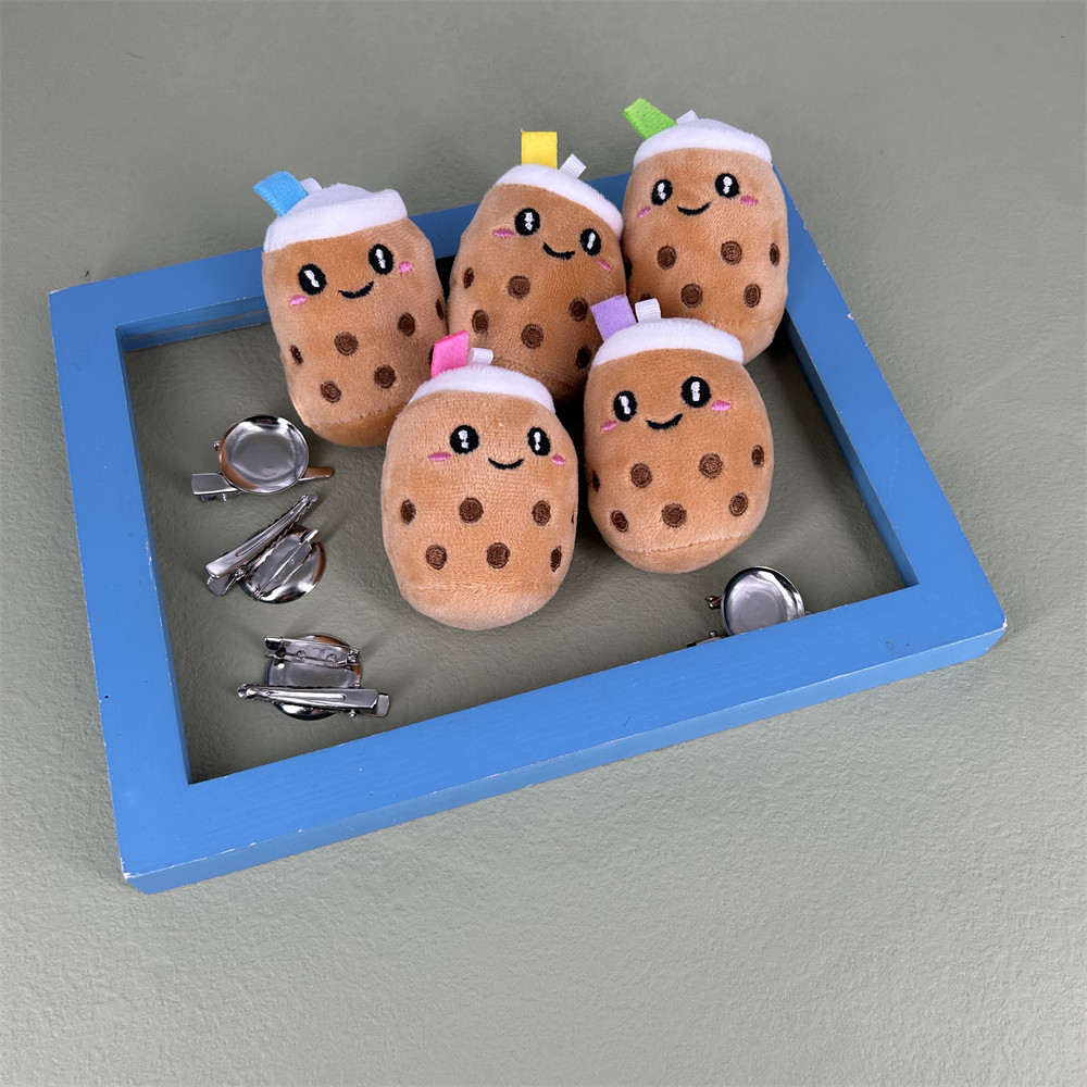 Mengxin cute pearl milk tea brooch, a sweet embellishment on girls ...