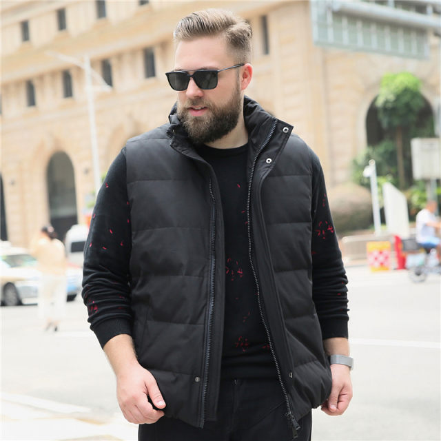 Men's Extraordinary down vest plus fat standing in winter vest super ...