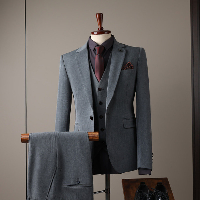 Men's English Style Classic 3-Piece Suit – Ame_handmadesg