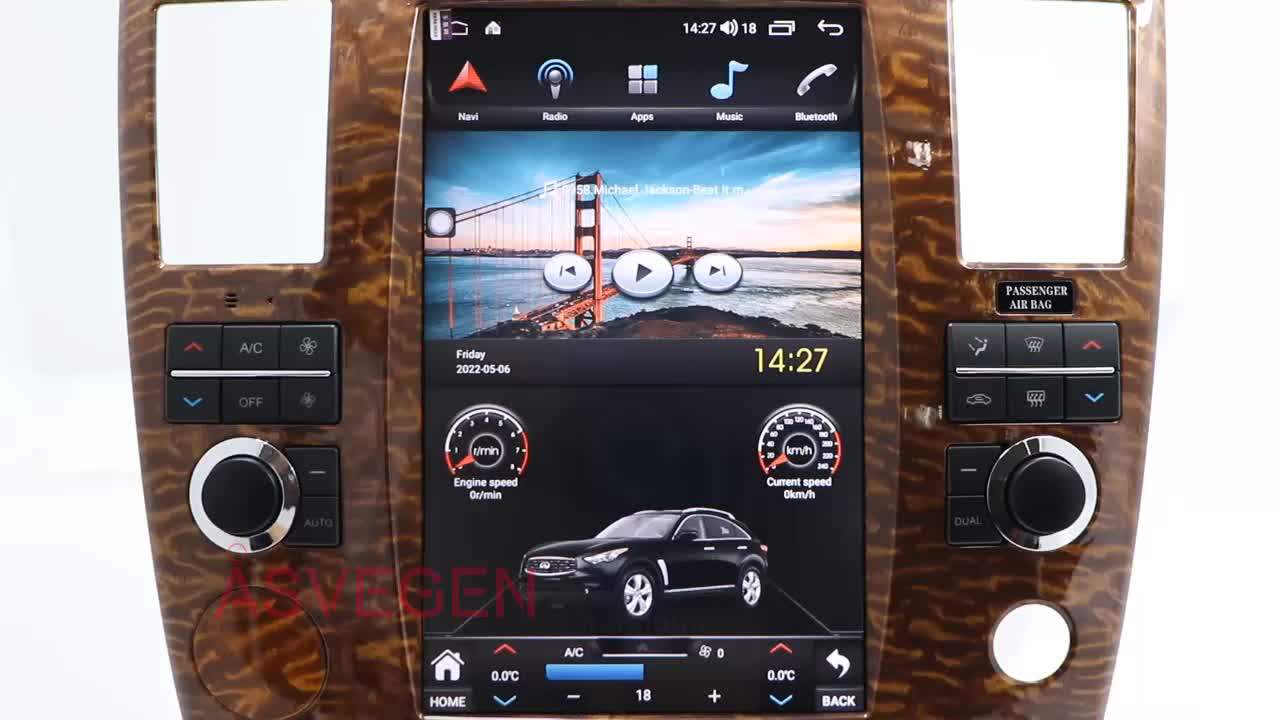 8gb 128gb Car Gps Navigation Tesla Vertical Screen Dashboard Car Video ...