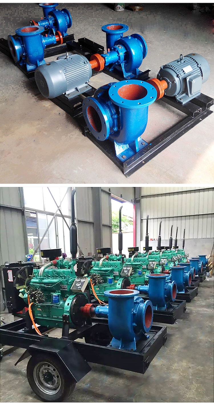 混流泵HW卧式大型灌溉水泵农用大流量离心泵涡轮蜗壳式海水抽水泵-阿里巴巴