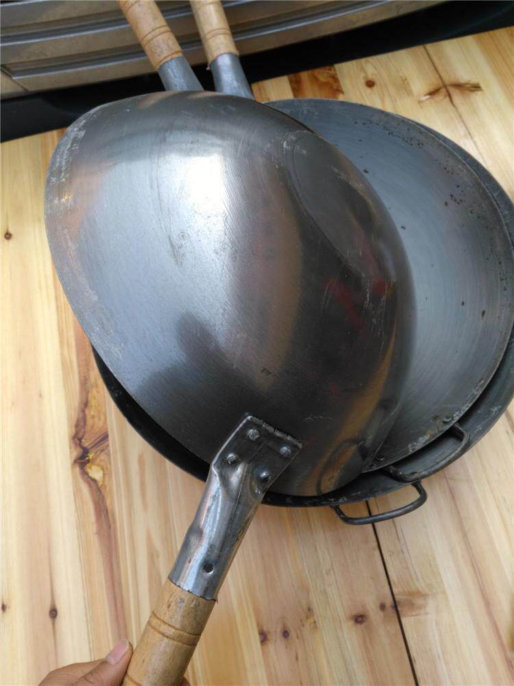 Household fried powder iron pot 40cm stir fried spoon fry pan non ...