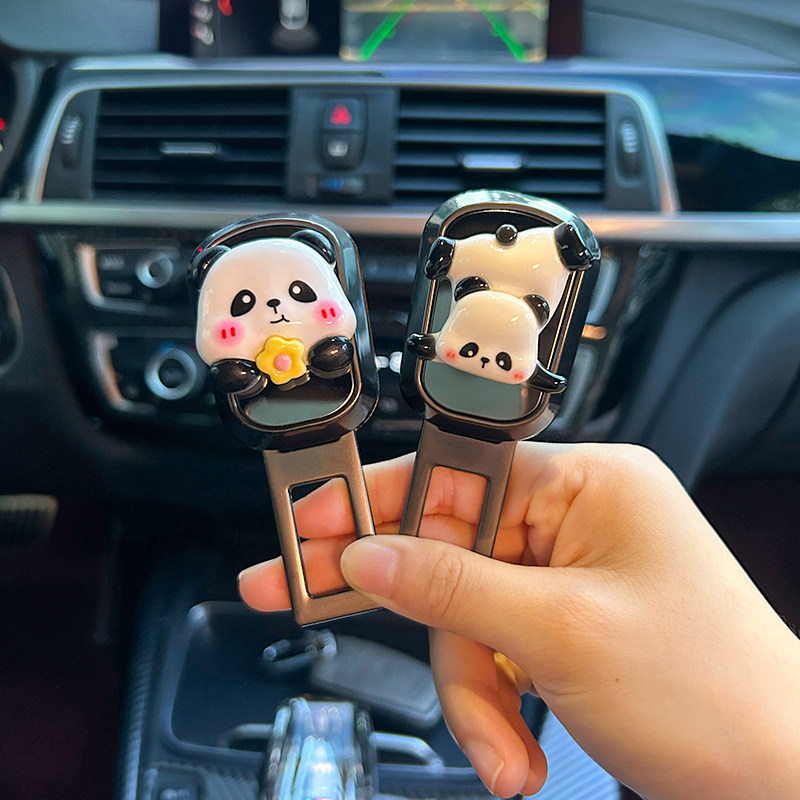 Cartoon cute car security buckle extension retainer car rear seat anti ...