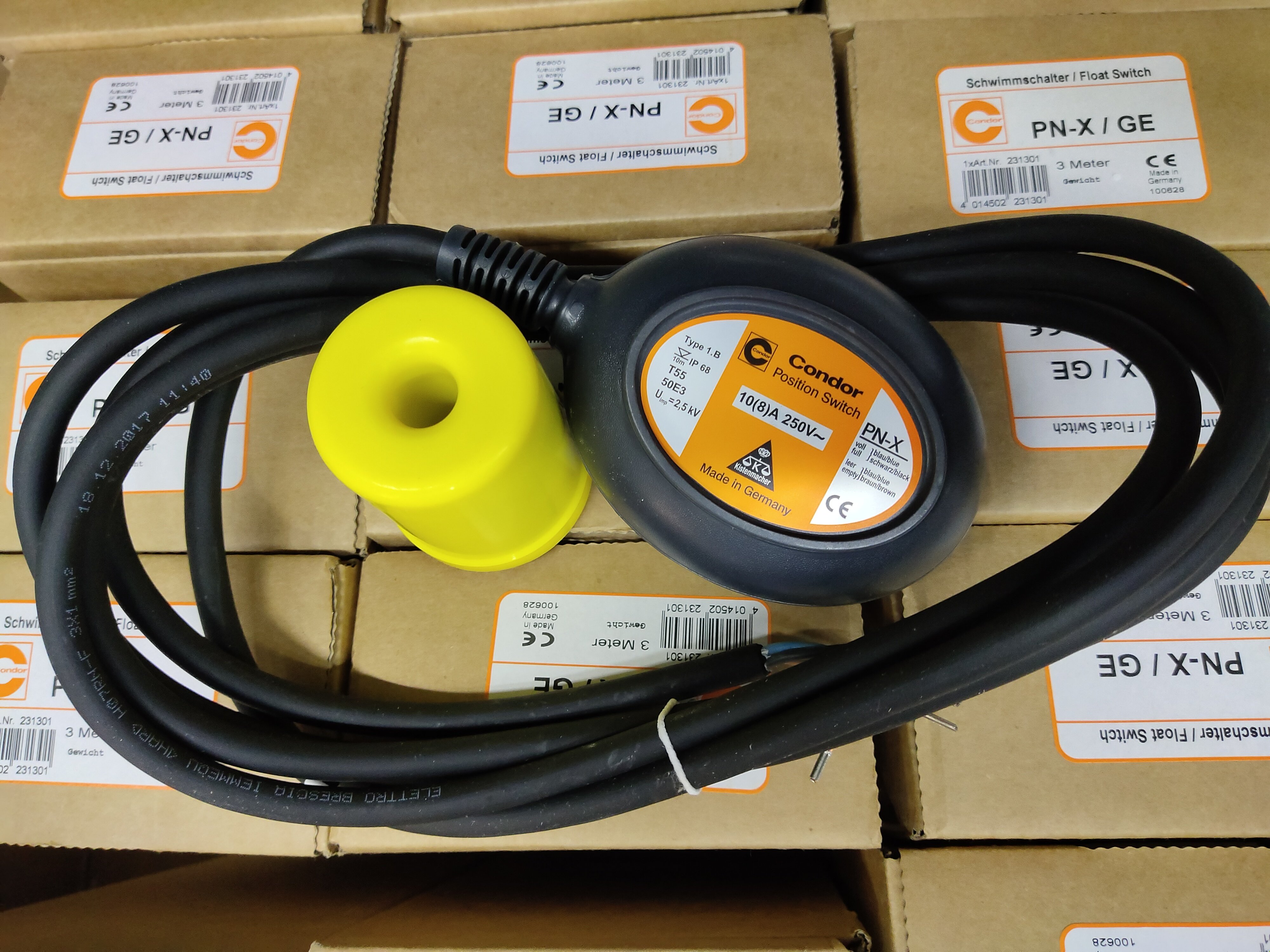 [USD 47.95] New German import Condor PN-X 3-meter float switch PN-X GE ...