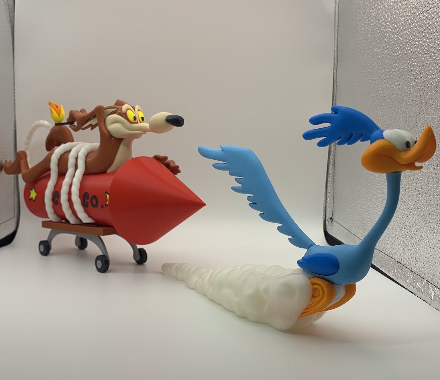 Warner bros. looney tunes crook wolf and bb bird figures: childhood ...