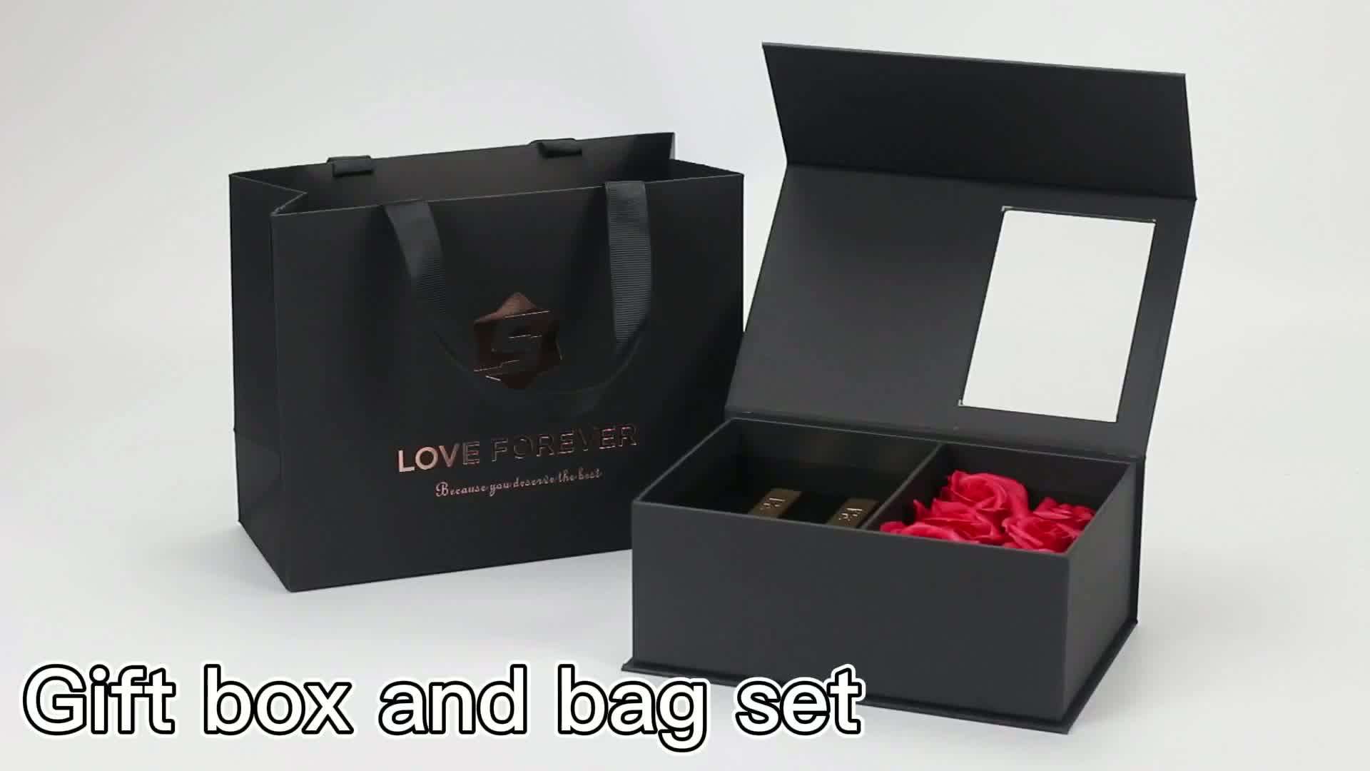 I Love You Gift Box With Clay Flower Rectangle Gift Box For My ...