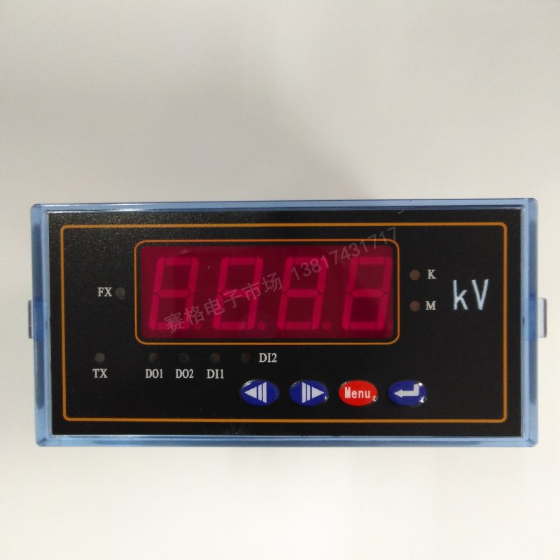 SX48 3KV/1MA直流5KV/100uA数显脉冲高压10KV电压表带两路开关量