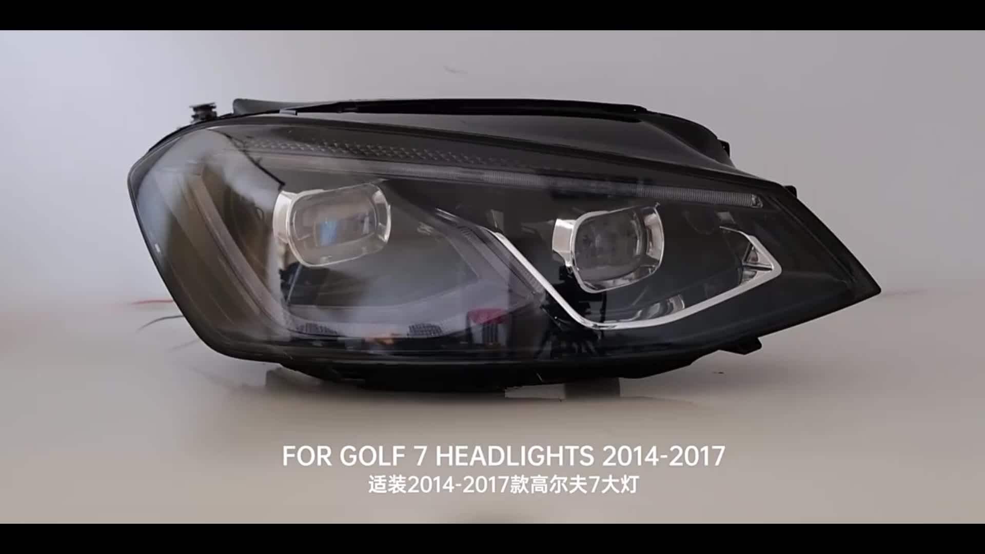 Full Led Golf 8 Style Headlight Lamp Car Head Light Assembly 2013-2017 ...