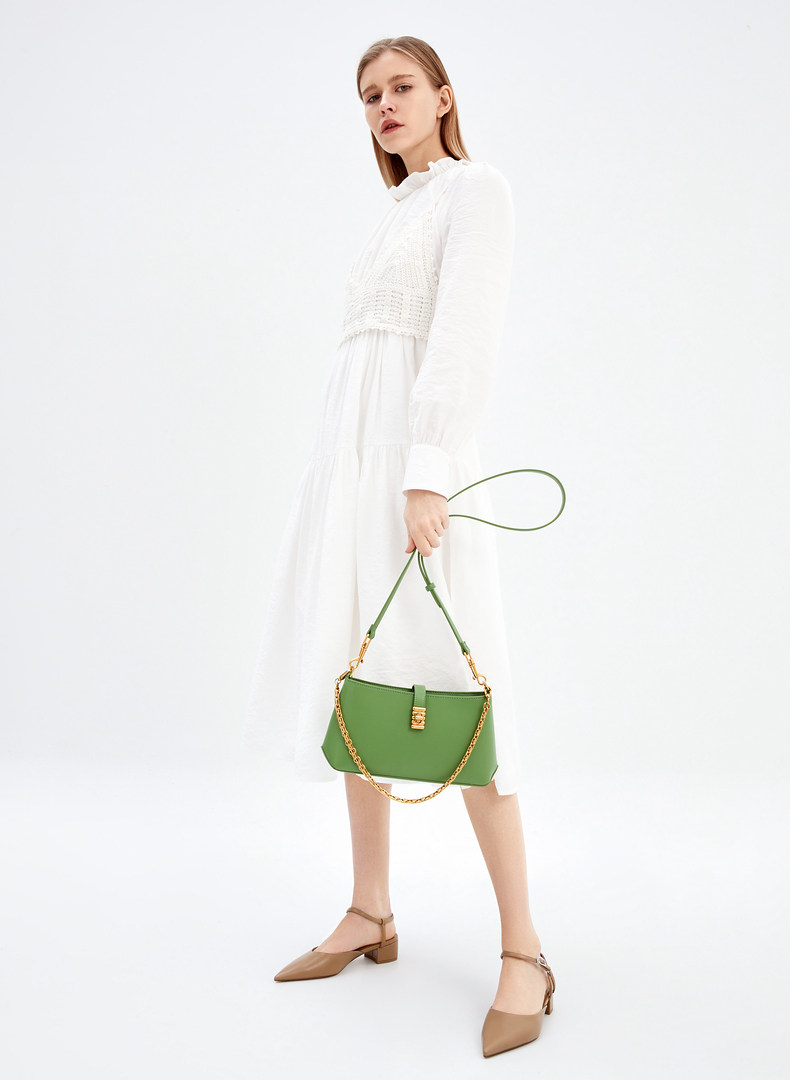 CHARLES & KEITH22 Fall/Winter Women's Bag CK2-20671343 Pengpeng Metal ...