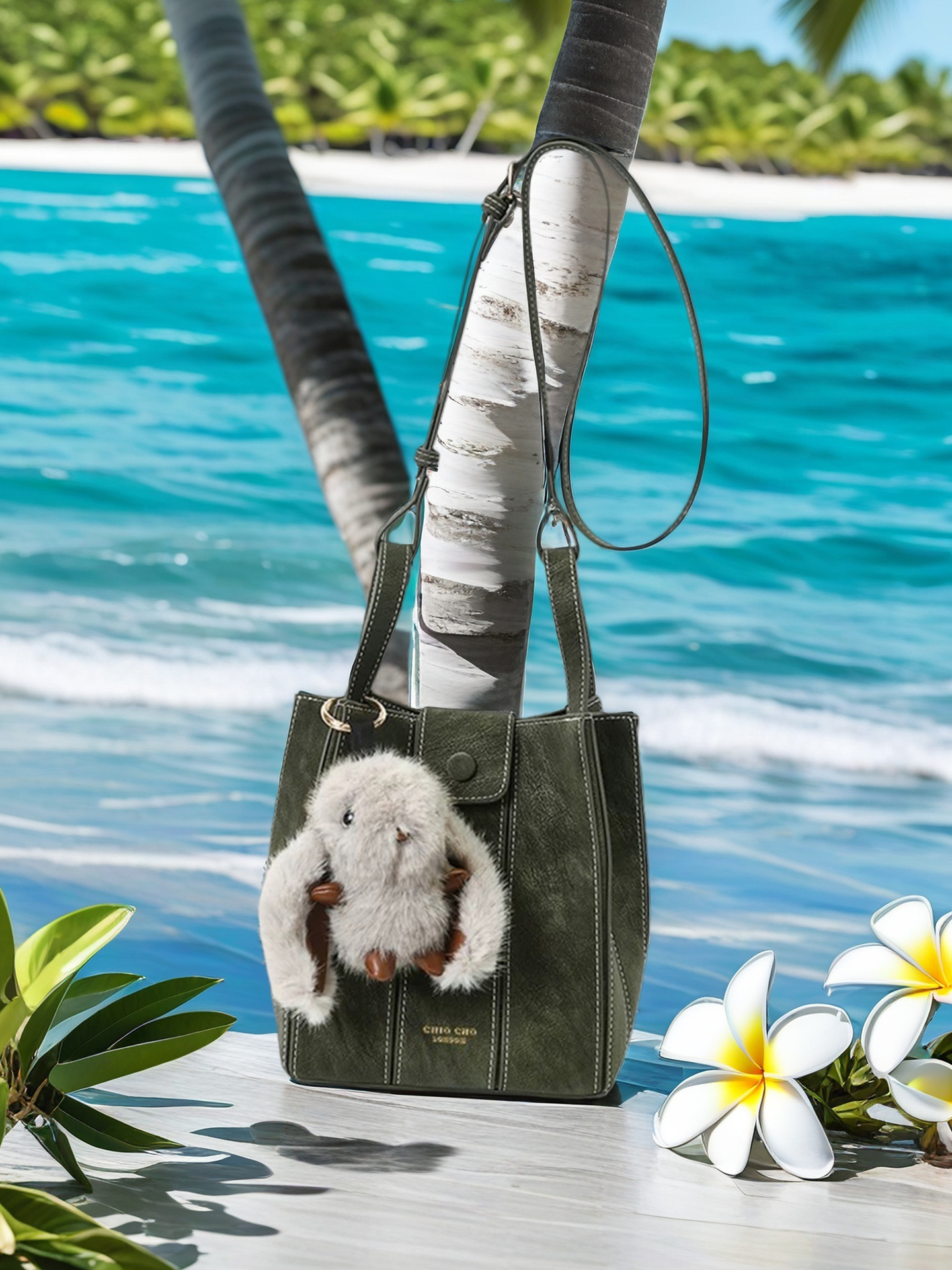 愛南風Chlo2n秋露青茵水桶包包女2025秋冬新款小眾手提單肩斜挎包|水桶包|ETMall東森購物網