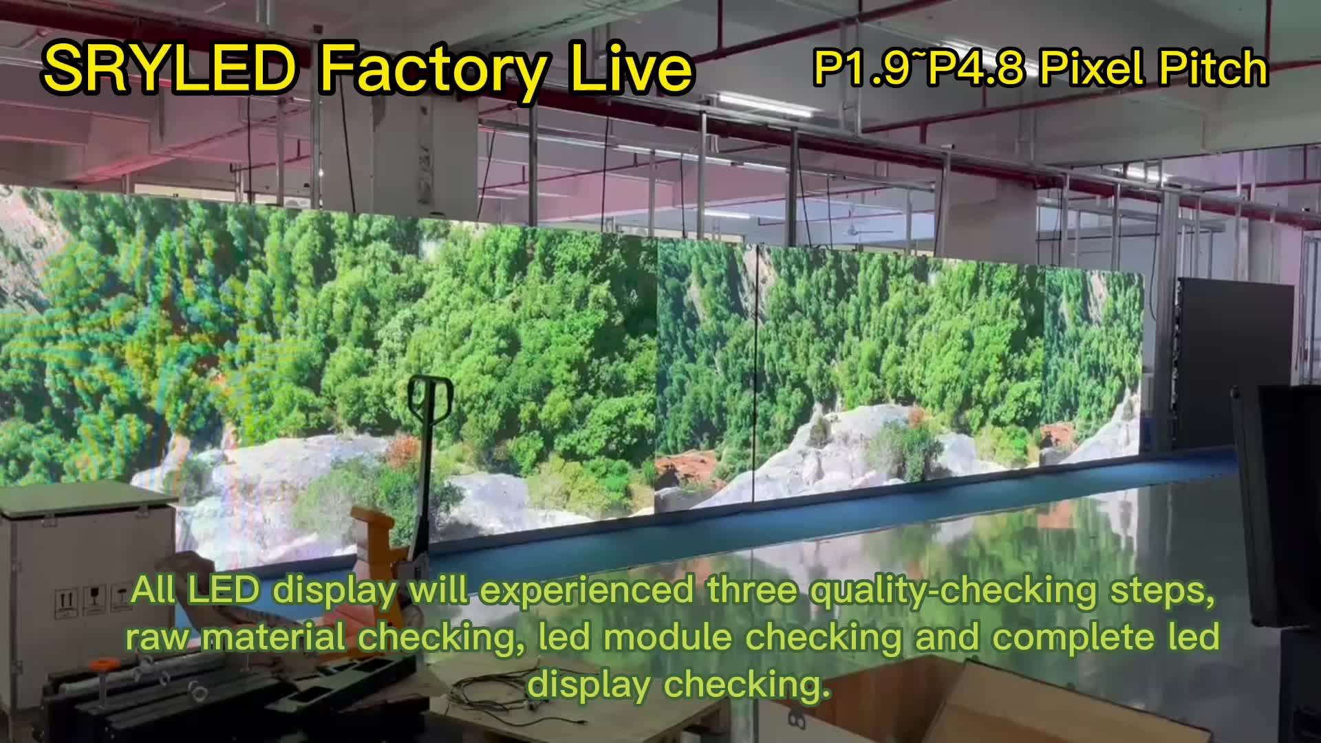 4x2m P3.91 Led Display Turnkey System 3.91mm Pixel Pitch Indoor Led ...
