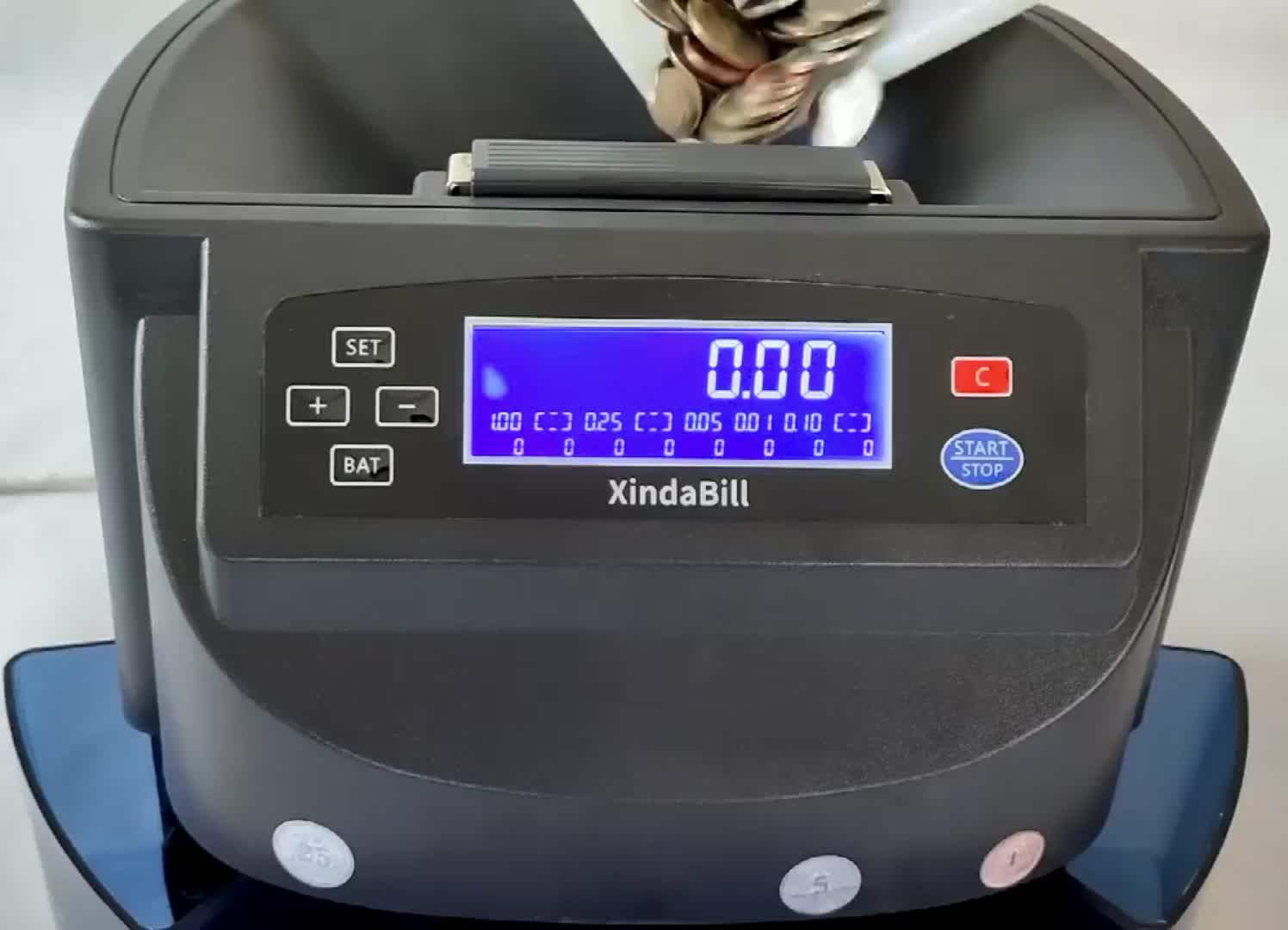 Xindabill Xd-9005 Professional Usd Coin Counter Machine Automatic Coin ...