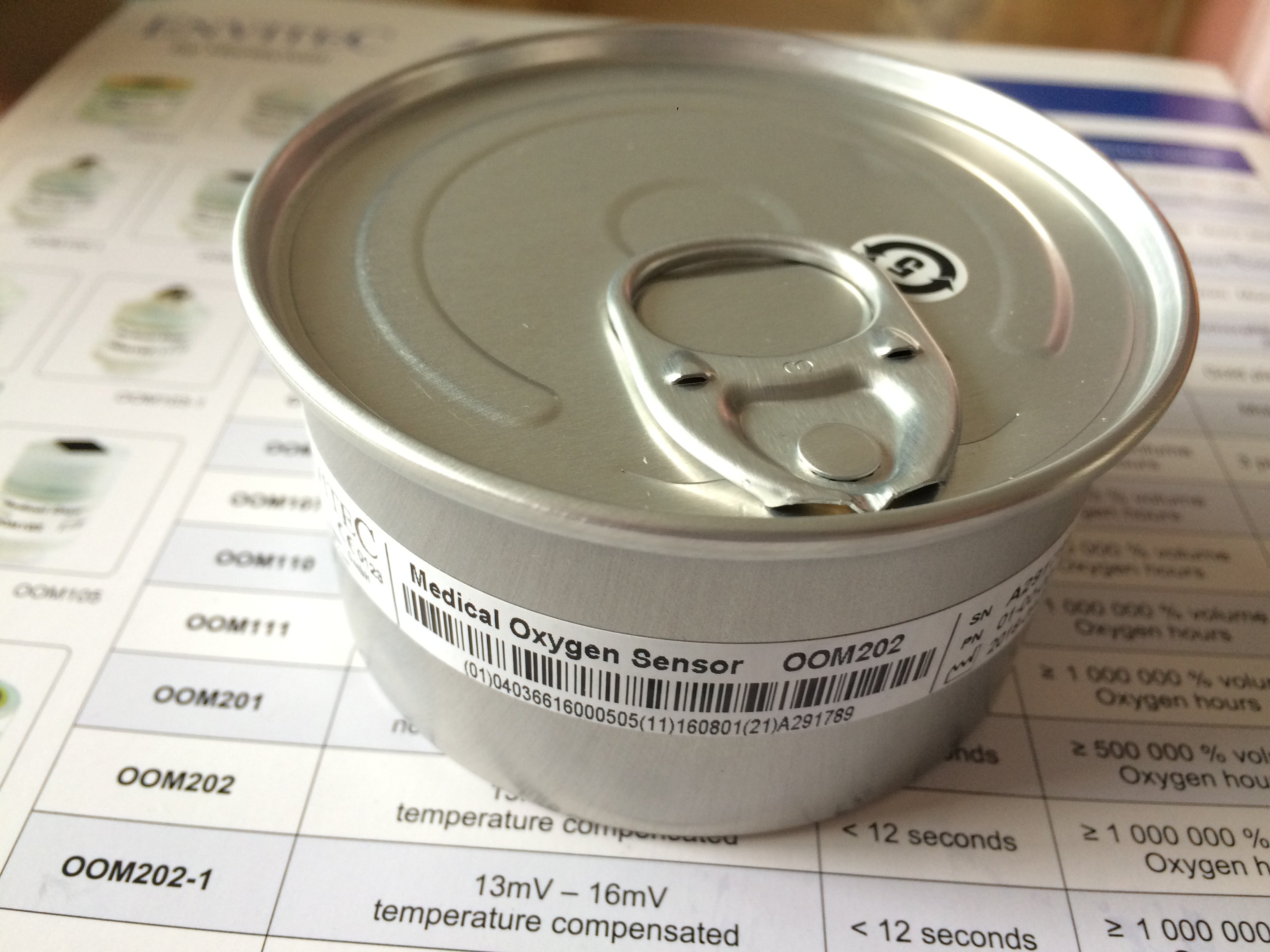 OOM202 氧氣感測器 PB760/PB840呼吸機氧電池【德國安維特】