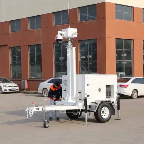 7m 8m Mobile Cctv Tower Mounted Telescopic Mast Pole As Guard Tower ...