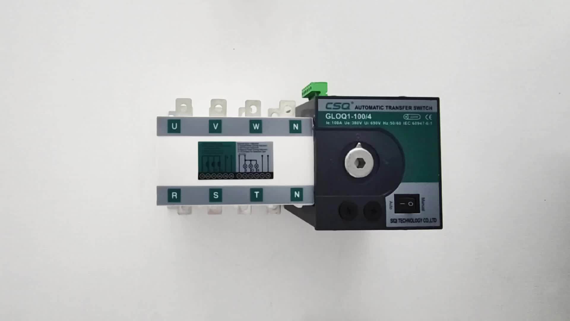 Csq 100a Ats 4p 3 Phase Automatic Transfer Switch For Generator 63a Pc ...