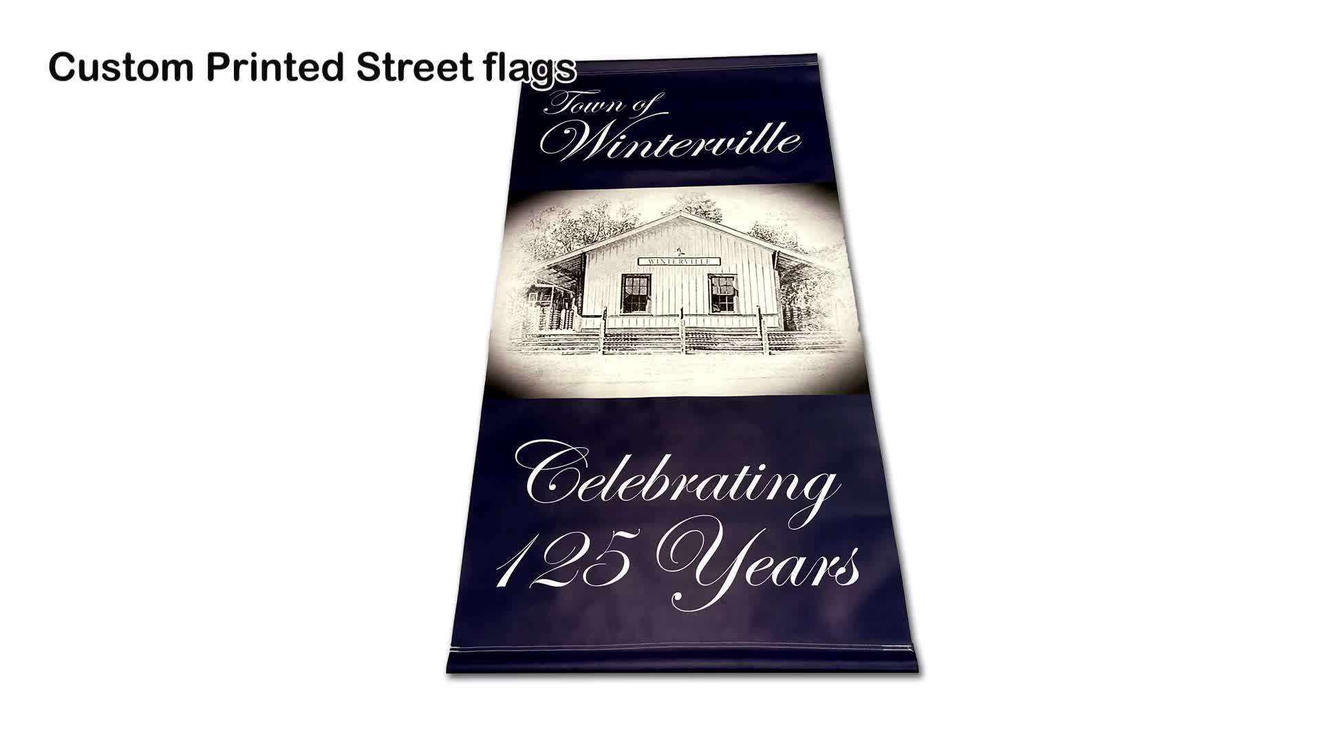 Street Outdoor Light Pole Advertising Flag Media Ads Banner Holder Kit ...