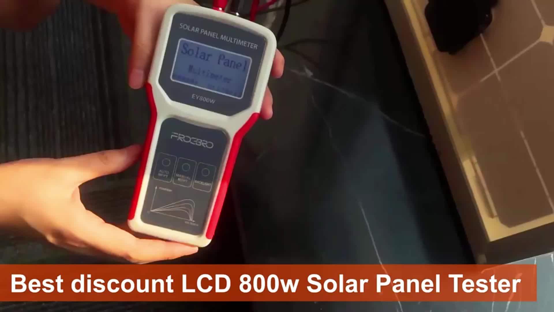 Solar Tester Meter 400w 800w Photovoltaic Panel Multimeter Mppt Maximum ...
