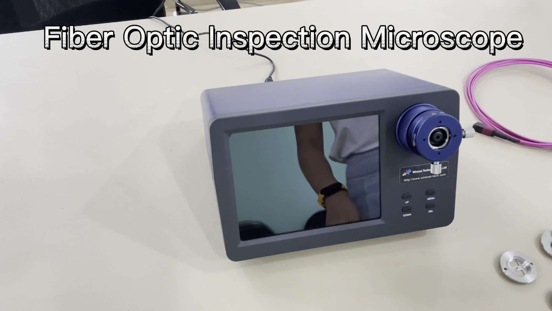 400x Optical Module Fiber Optic Connector Inspection Microscope End ...