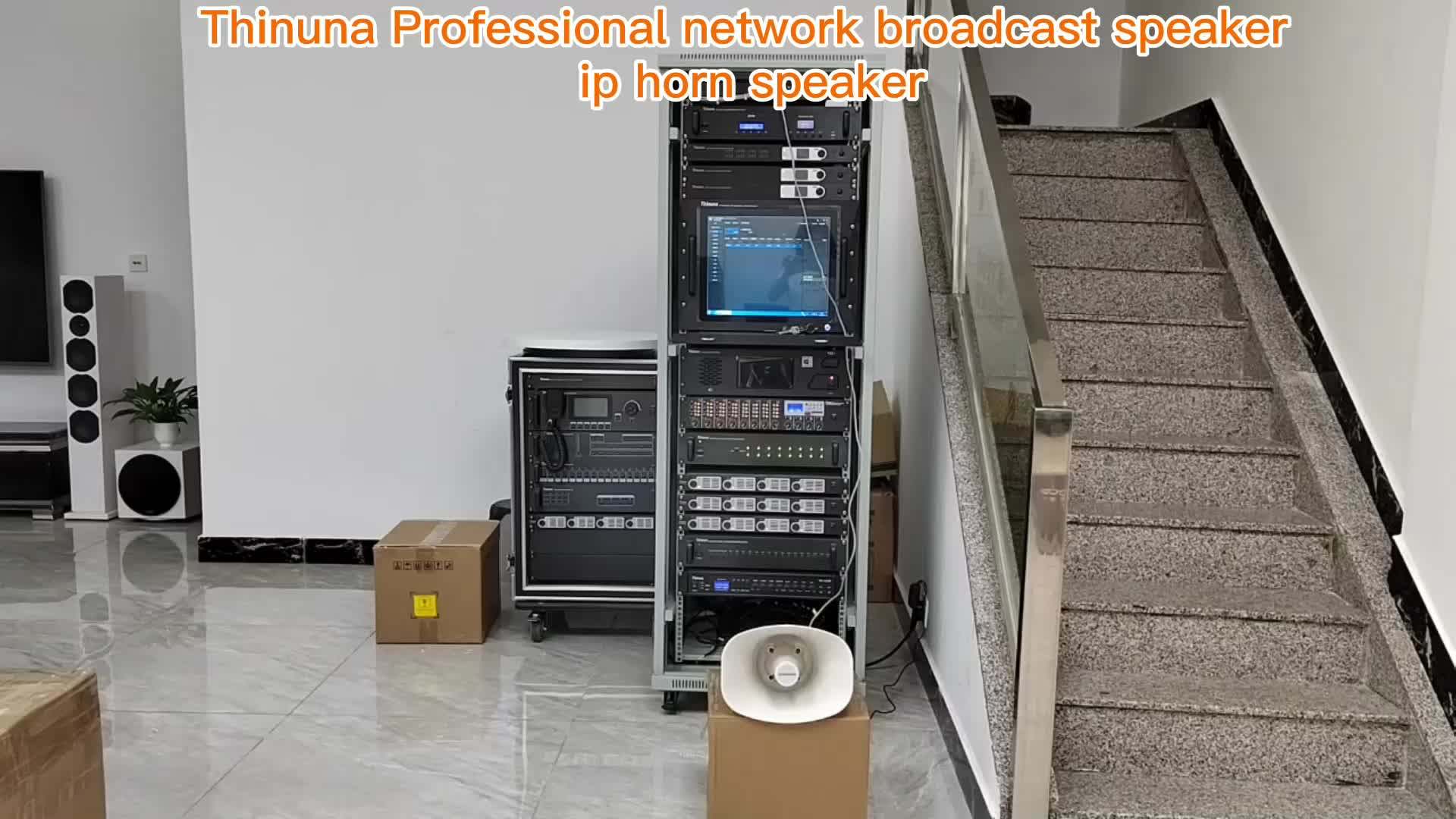 Thinuna Ip-30hs Iii Sip Active Poe Horn Speaker With Built-in Amplifier ...