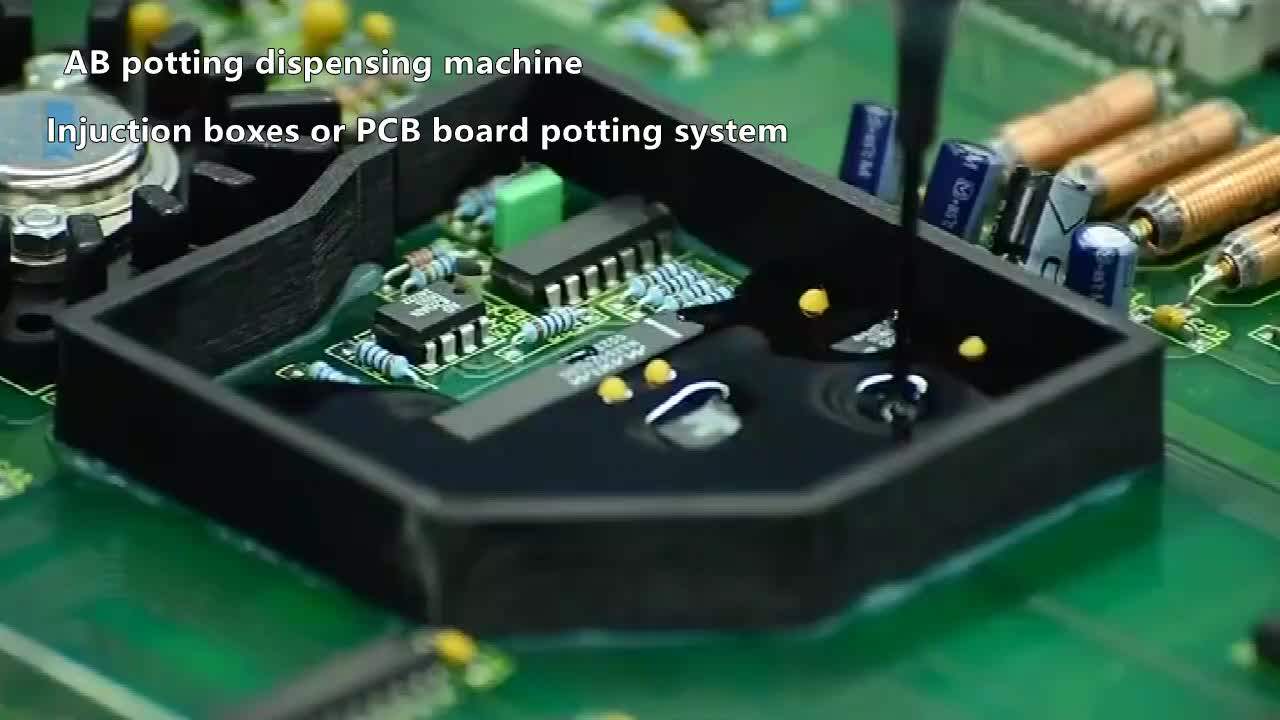Pgb-700 Epoxy Dispensing System For Pcb Integrated Circuits Bi-liquid ...