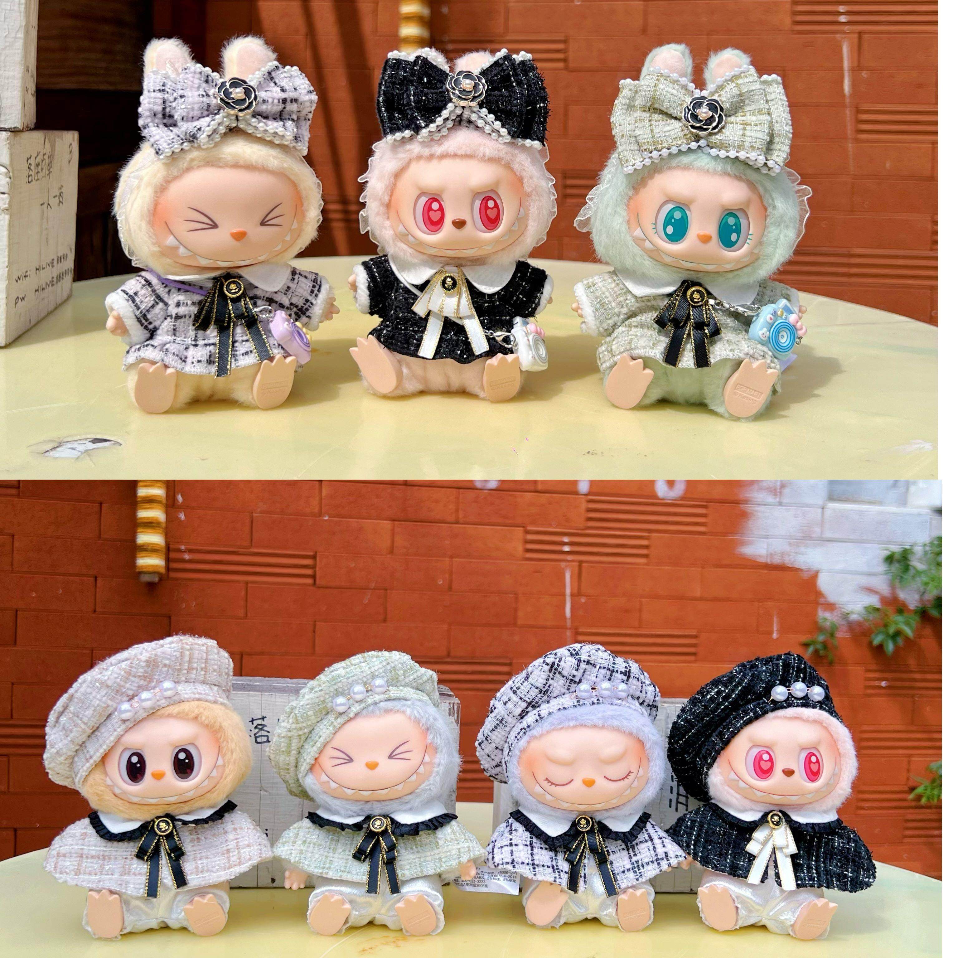 Labubu sitting party baby clothes: 15cm second generation small ...