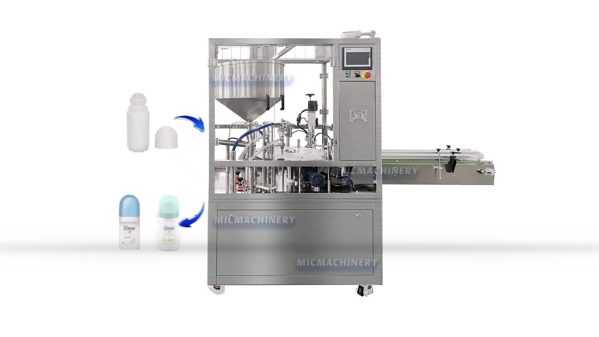 Automatic Natural Hot Top Fill Container Body Roll-on Stick Roll On ...