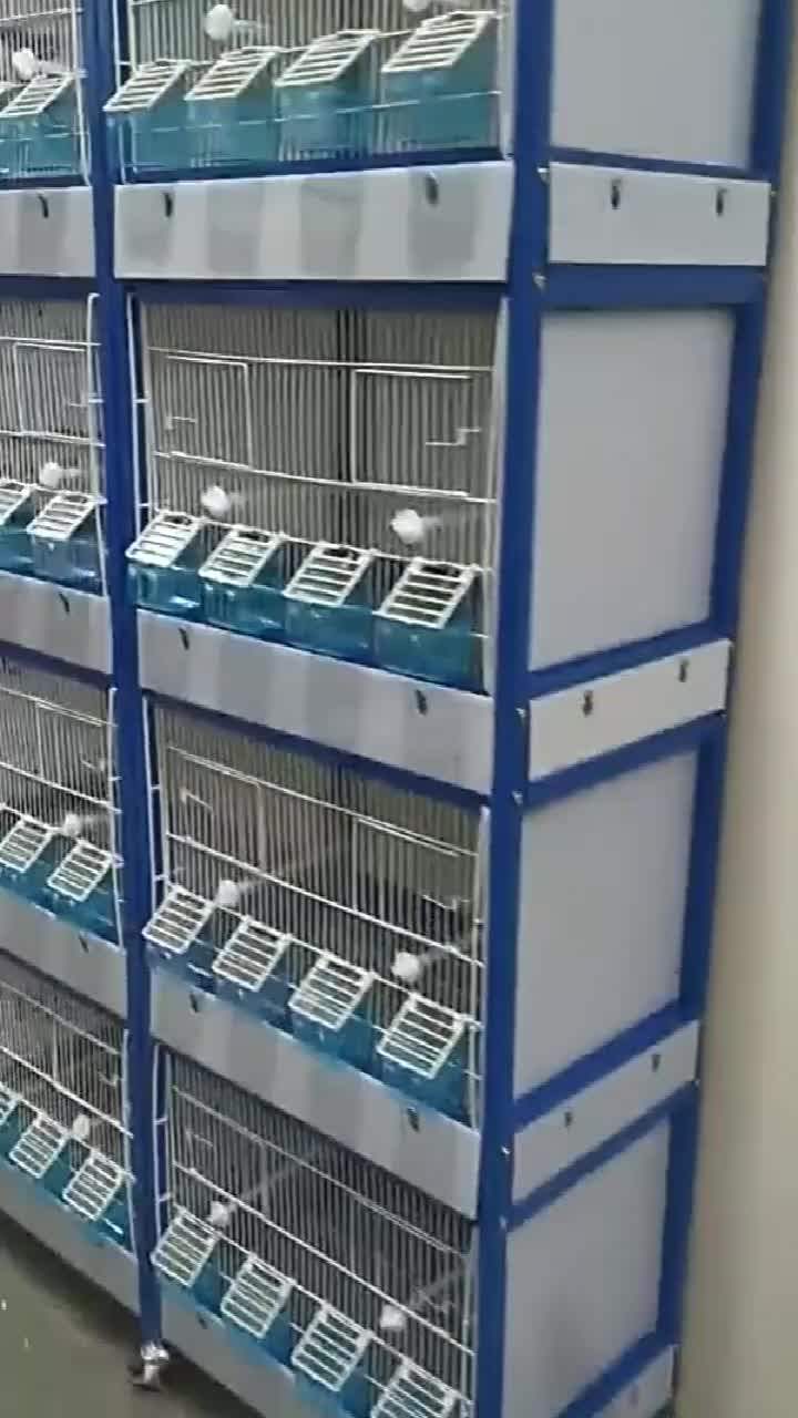 Factory Oem Odm Stack And Lock Double Breeder Cage Aviary Breeding Bird ...