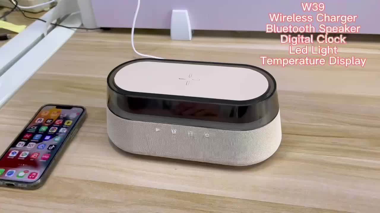 Viewtec Multi Wireless Charger With Speaker And Temperature Display ...