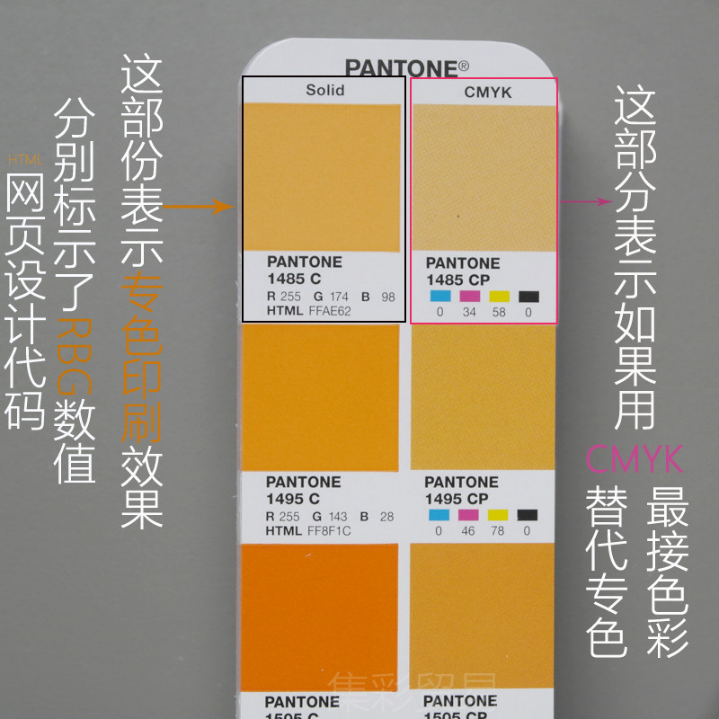 [USD 389.32] New version of PANTONE color card special color C card ...