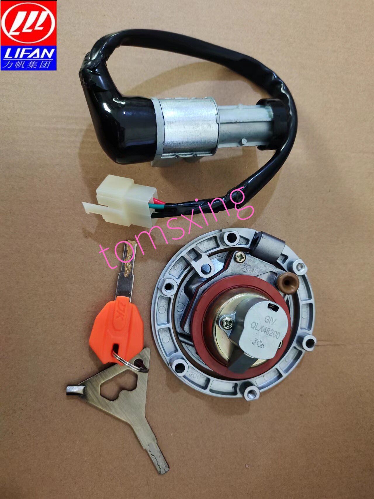 [USD 31.33] Lifan Motorcycle KPM200 LF200-3BHHL150-3B complete lock ...