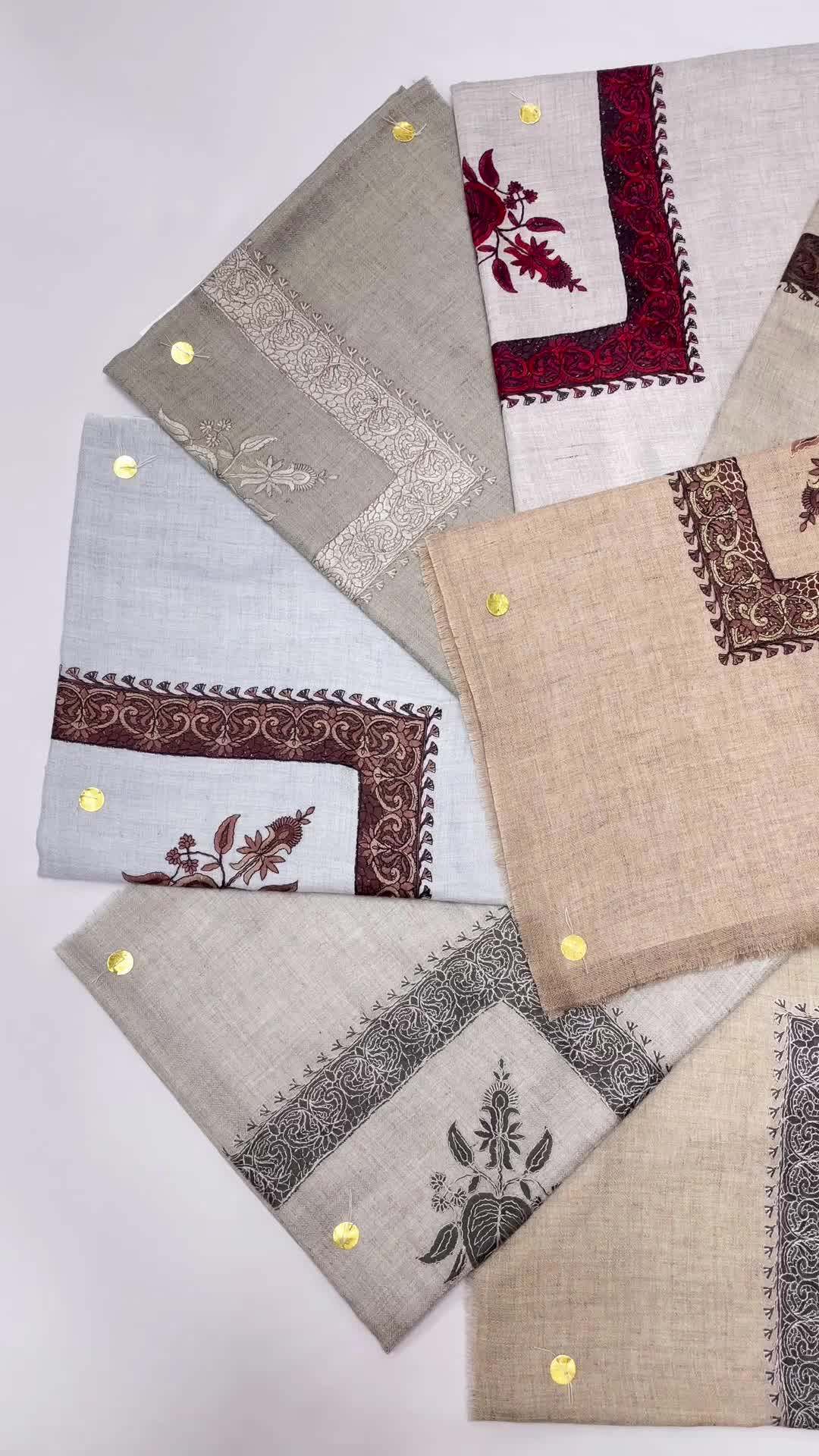 Woolen Yeman Saudi Arabia Men Embroidered Border Pashmina Shemagh Omani ...