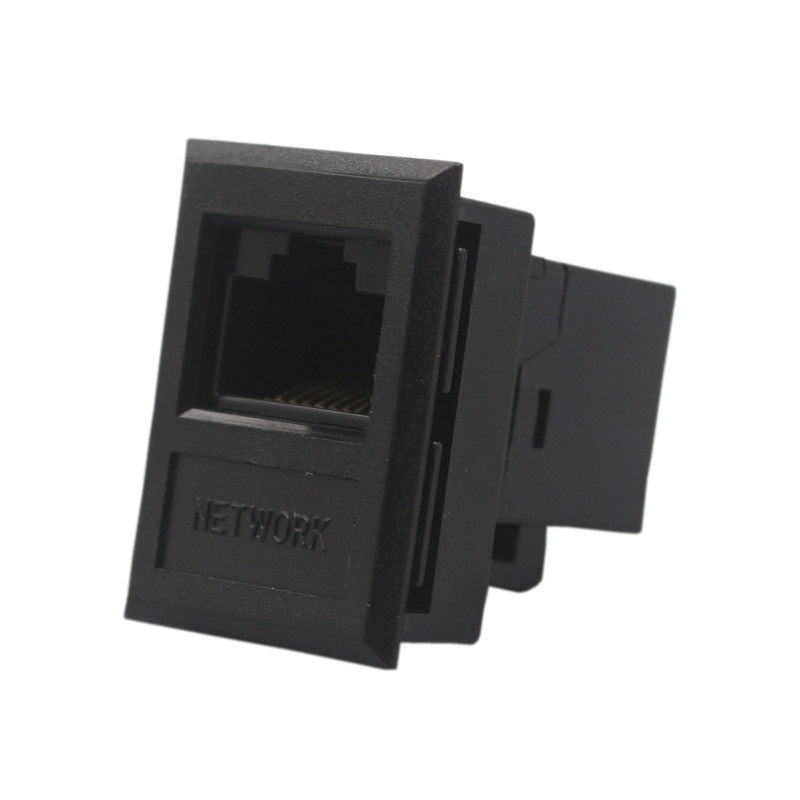 [USD 5.25] Black ultra-five type network pass-through module with ...