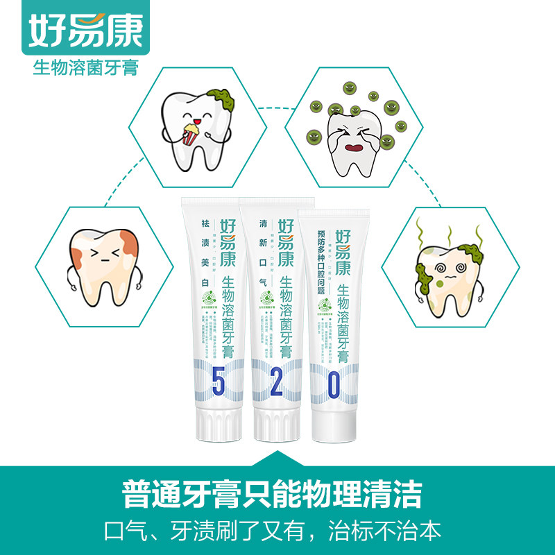 Haoyikang Bio-lysol toothpaste Breath fresh Yellow tartar Tooth stains ...