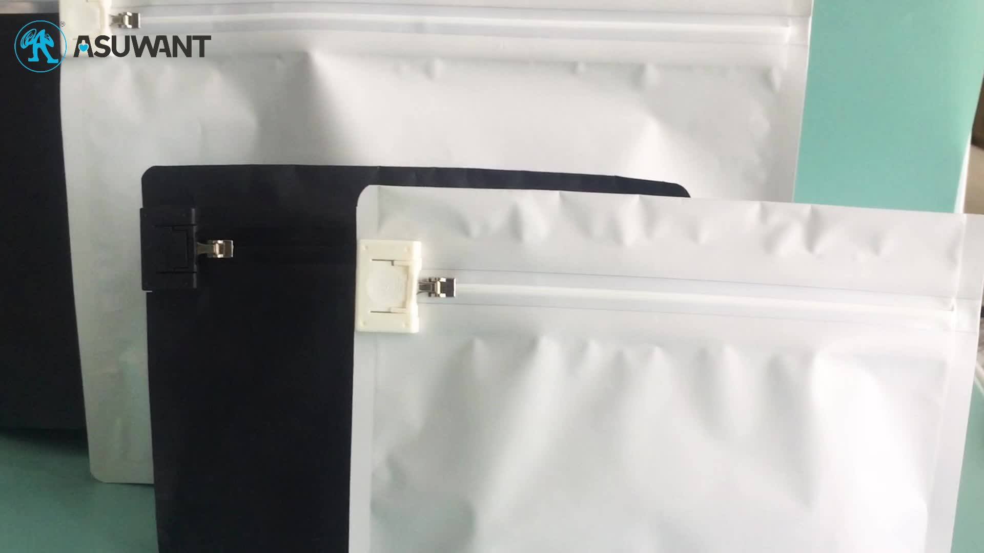 Customized Mylar Opaque Dispensary Exit Bags Plastic Childproof Zipper ...