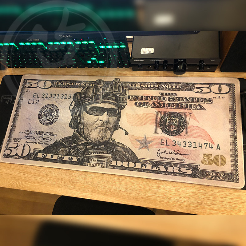 Tactical US dollar large mouse pad bath towel special war sage Franklin ...