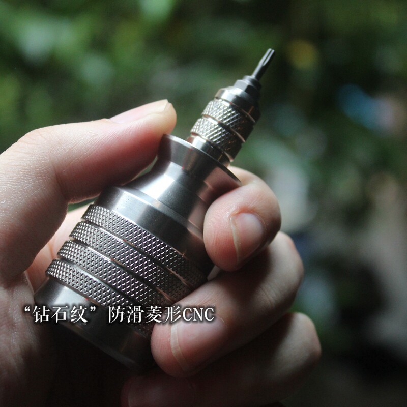 Small steel gun titanium alloy modular multifunctional palm screwdriver ...