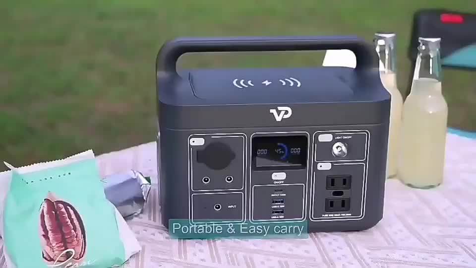 Simple Interface With Multi-charging Ports Portable Solar Generator ...