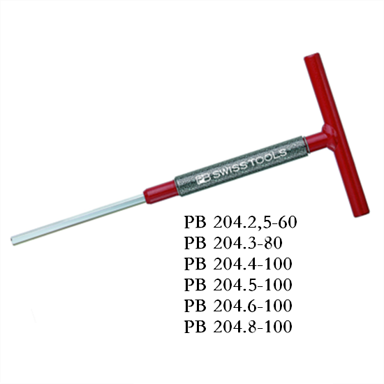 Originally imported Swiss PB Swiss Tools T-type inner hex wrench PB 204 ...