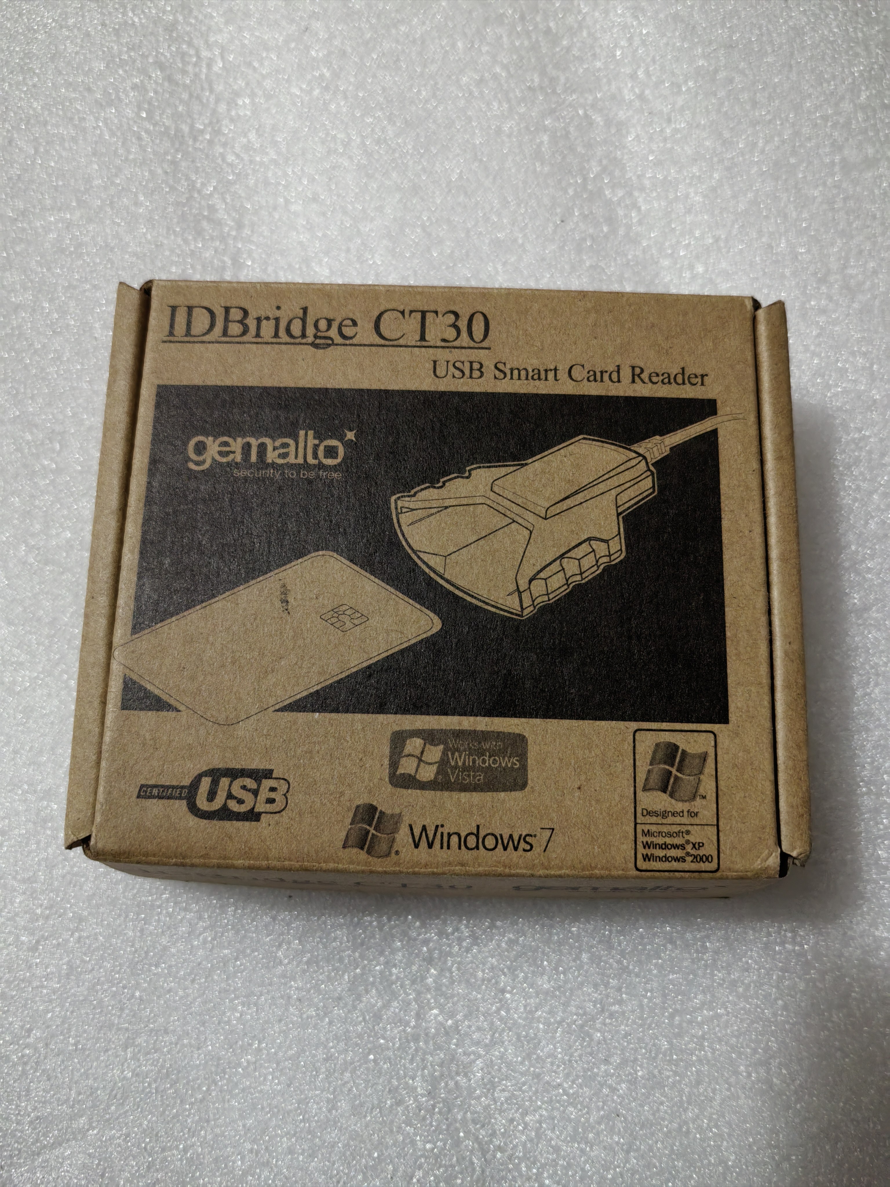 金雅拓Gemalto PC USB-TR HWP117685E芯片卡讀卡器IDBridge CT30