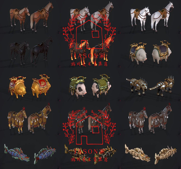 MIR4 legend 4 model collection professional role NPC pet mount ancient ...