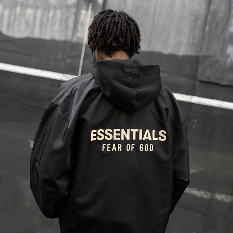 FOG ESSENTIALS EDGE FW23字母印花高街教练夹克外套男