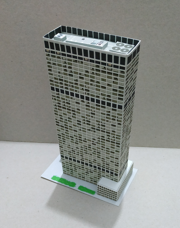Handmade diy paper model of 345 park avenue, new york, usa ...