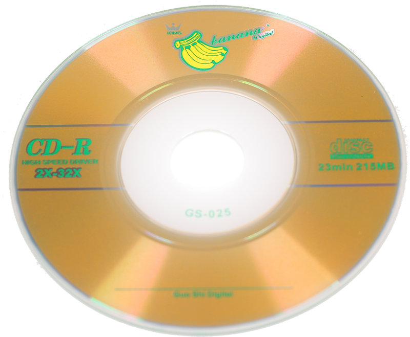 Banana 3 inch CD-R Burner 8CM Small Disc Blank Disc 215MB Disc Mini ...